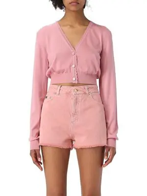 Dolce & Gabbana V-neck Cropped Cardigan - Pink