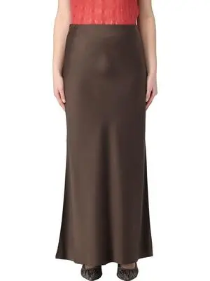 Brunello Cucinelli Brunello Cucinelli Leather Skirt Dark