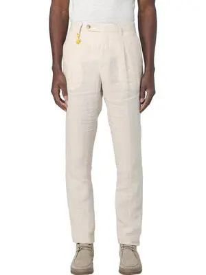 MANUEL RITZ Trousers - Yellow Cream