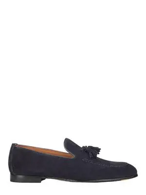 DOUCAL'S Suede Tassel Loafers - Blue