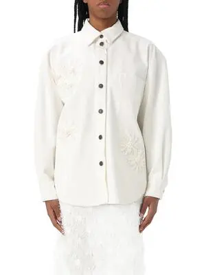 MSGM Embroidered Shirt - White