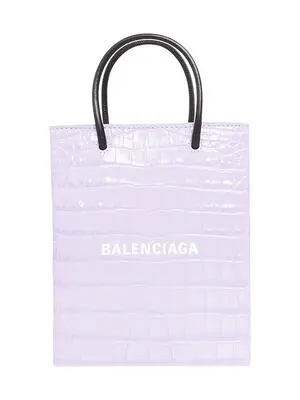 Balenciaga Shopping Phone Shoulder Bag 'lilac/white - Purple
