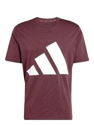 Adidas Essentials Big Logo Tee Shirt - Aurora Ruby/brown