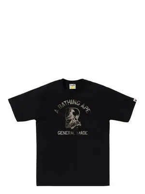 A BATHING APE High Tone Bleach General Made Tee Shirt Black