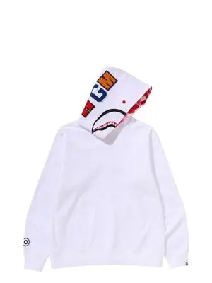 A BATHING APE Abc Camo Shark Pullover Hoodie - White