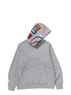 A BATHING APE Abc Camo Shark Pullover Hoodie - Gray