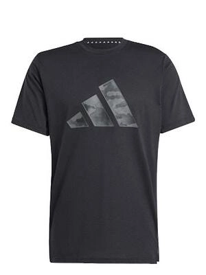 Adidas Train Essentials Camo Graphic Logo T-shirt - Black