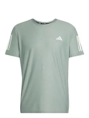 Adidas Own The Run Tee Shirt - Silver Green