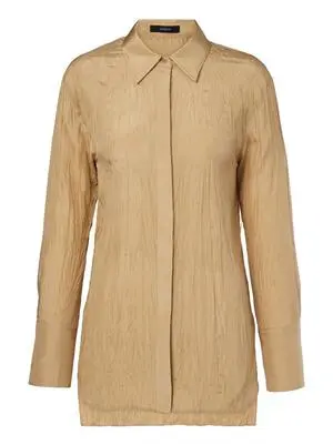 JOSEPH Bold Silk Shirt - Neutrals