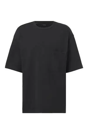 LEMAIRE Cotton And Linen Jersey T-shirt - Black