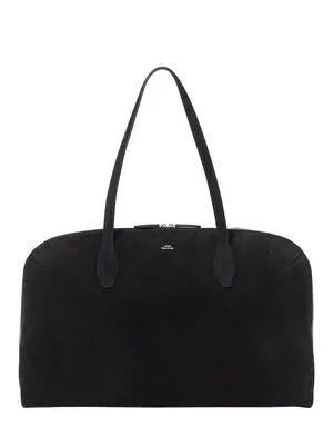 TOTÊME Suede Tote Bag Black