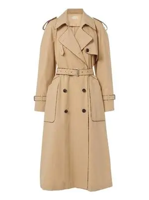 Dries Van Noten Cotton Poplin Trench Coat - Beige