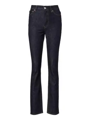 TOTEME High-rise Slim Jeans In Rinsed - Blue