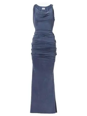 VIVIENNE WESTWOOD Liz Draped Maxi Dress - Blue