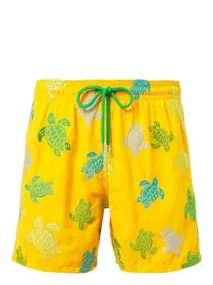 Vilebrequin Mistral Printed Swim Trunks - Yellow