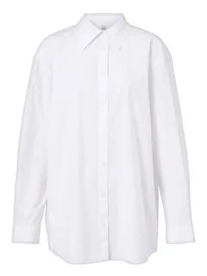 TOTEME Cotton Poplin Shirt - White