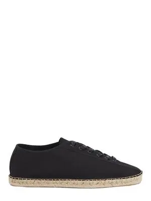 LEMAIRE Linoleum Canvas Espadrilles - Black
