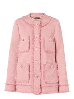 Dolce & Gabbana Dolce&Gabbana Rachel Wool-Blend Tweed Jacket Pink