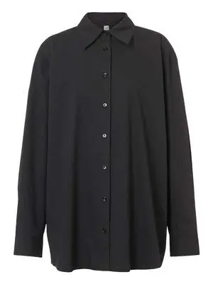 TOTEME Cotton Shirt - Black
