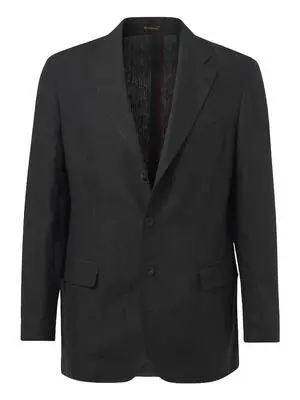 Rubinacci Linen Blazer - Black