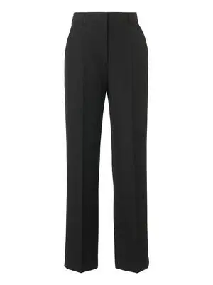 TOTEME Mid-rise Straight Trousers - Black