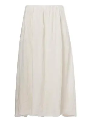 Velvet By Graham & Spencer Rachelle Linen Midi Skirt - White
