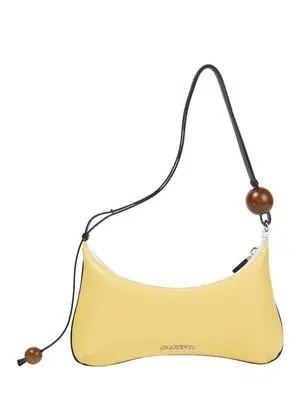 Jacquemus Bisou Large Leather Shoulder Bag - Yellow