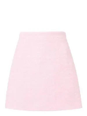 Patou Cotton-blend Tweed Miniskirt - Pink