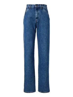 Loro Piana Etienne High-rise Straight Leg Jeans - Blue