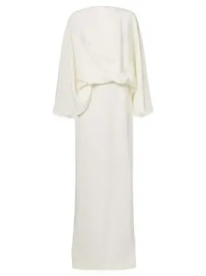 TALLER MARMO Maddalena Draped Gown - White