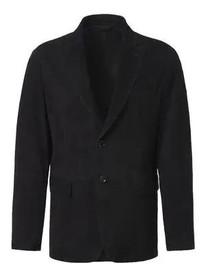 Brioni Monti Single-breasted Suede Blazer - Black