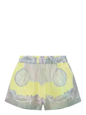 Versace Versace Cameo Cover-Up Shorts Yellow
