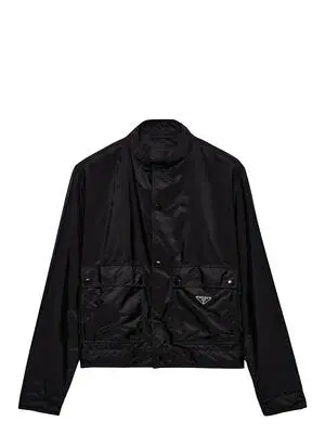 Prada Re-nylon Snap-front Jacket - Nero
