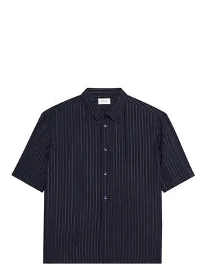 Saint Laurent Tonal Stripe Button-down Shirt - Blue