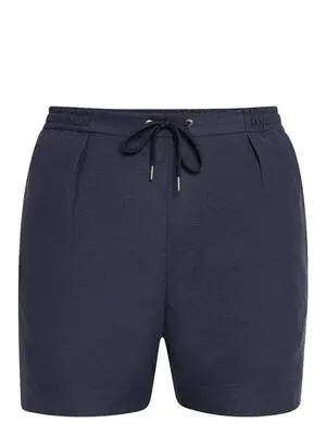 Ralph Lauren Pleated Drawstring Shorts - Navy