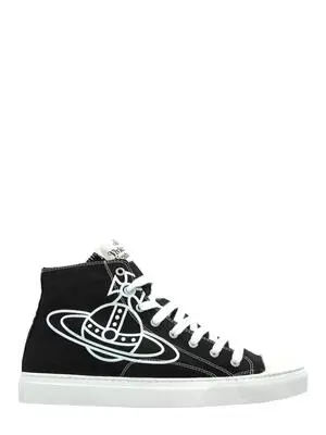 VIVIENNE WESTWOOD Orb-motif High-top Sneakers - Black