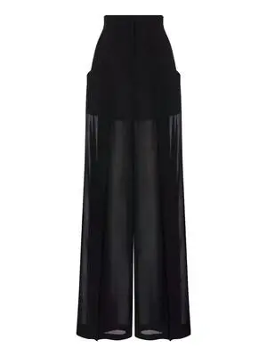 Philosophy Di Lorenzo Serafini Semi-sheer Trousers - Black