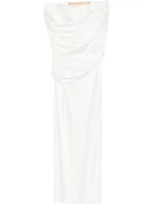 GIUSEPPE DI MORABITO Giuseppe Di Morabito Draped Silk Maxi Skirt