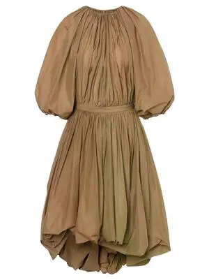 Philosophy Di Lorenzo Serafini Gathered Midi Dress - Neutrals