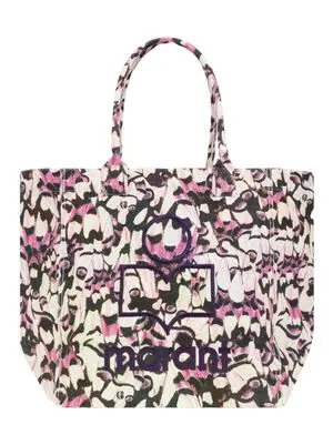 Isabel Marant Patterned Canvas Tote Bag - Pink