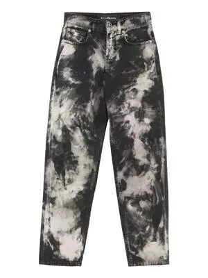 John Richmond Marble-effect Jeans - Black