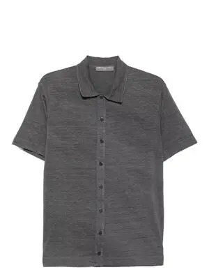 DANIELE FIESOLI Slub-texture Polo Shirt - Grey