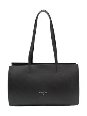 Patrizia Pepe Leather Tote Bag - Black