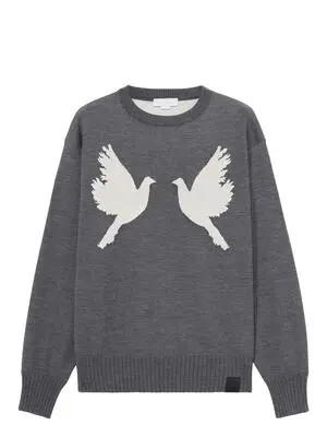 Stella McCartney Dove Appliqué Sweater - Gray