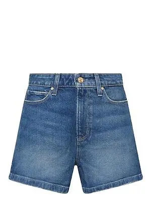 Paige High-rise A-line Denim Shorts - Sweet Dream