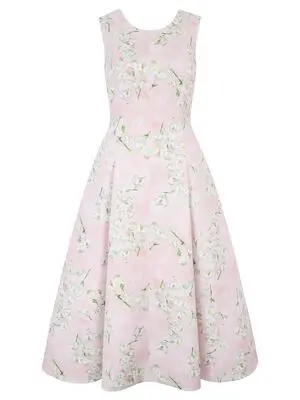 EMILIA WICKSTEAD Maribelle Floral Midi Dress - Pink
