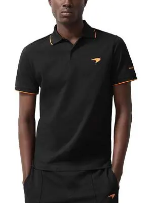 REISS X Mclaren Crypto Slim Fit Polo Shirt - Black