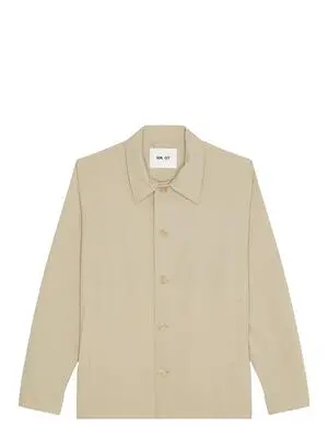 Nn07 Zander Overshirt In Beige - White Pepper
