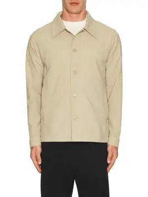 Nn07 Zander Overshirt In Beige - White Pepper