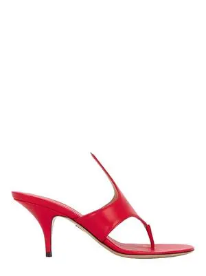 FERRAGAMO Lyrai Sandal - Flame Red & Biscotto